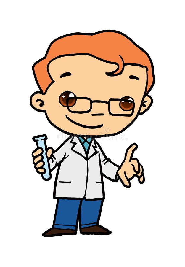 Scientist Illustration stock illustration. Illustration of isolation ...