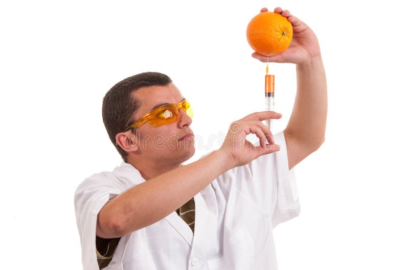Orange Genetic Color Manipulation Genetically Modified Food. Genetic ...