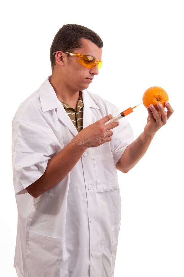 Orange Genetic Color Manipulation Genetically Modified Food. Genetic ...