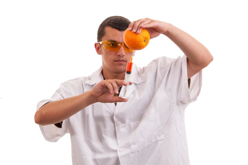 Orange Genetic Color Manipulation Genetically Modified Food. Genetic ...