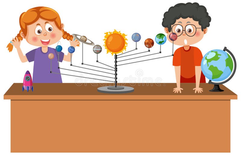 Scientist Kids Doing Science Experiment Stock Vector - Illustration of ...