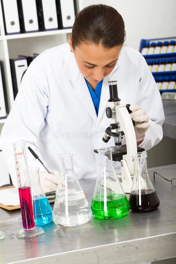 Scientist in lab stock image. Image of health, closeup - 15420183