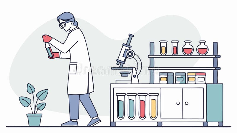 Scientist in Lab Coat Conducting Research Advancing Science and ...