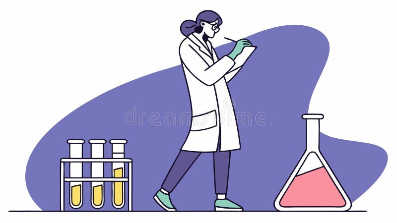 Scientist with Lab Equipment Research Science, Vector Design Generative ...