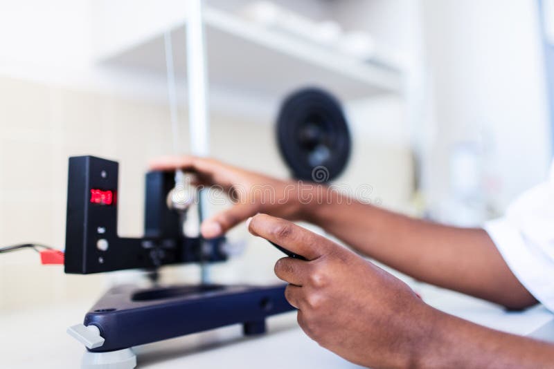 Scientist with Laboratory Clock and Timer Stock Image - Image of ...