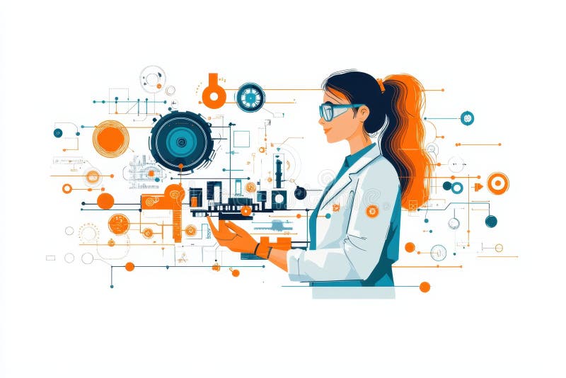 Scientist in a Laboratory Conducting Research with Innovative ...