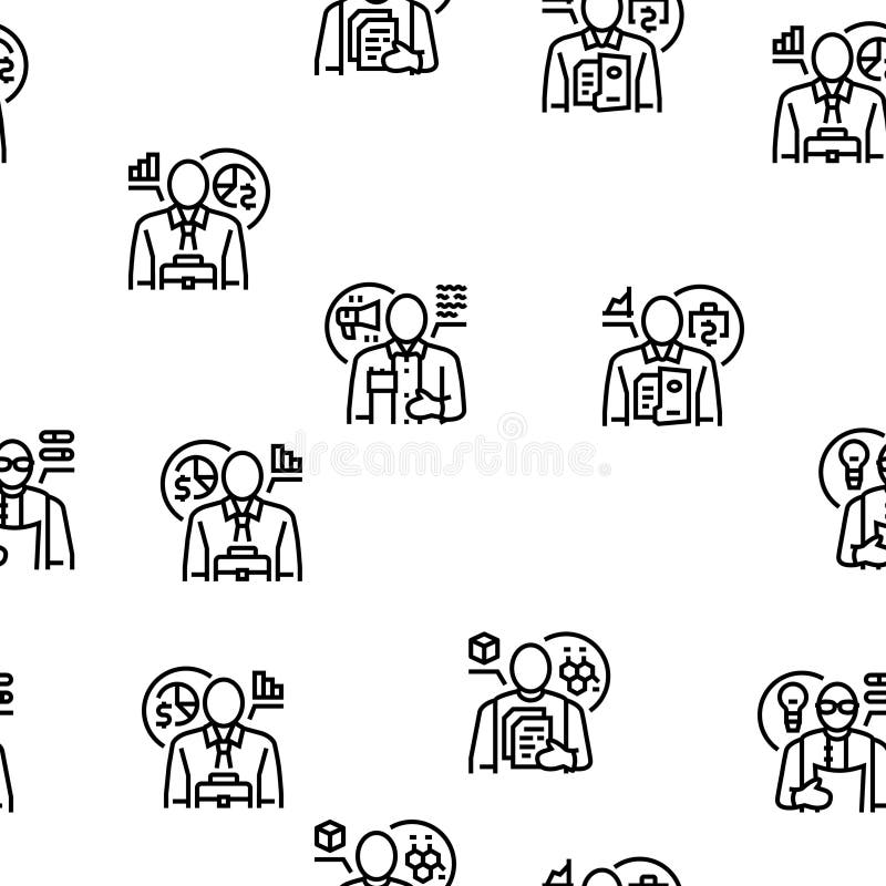 Scientist Laboratory Lab Science Vector Seamless Pattern Stock Vector ...