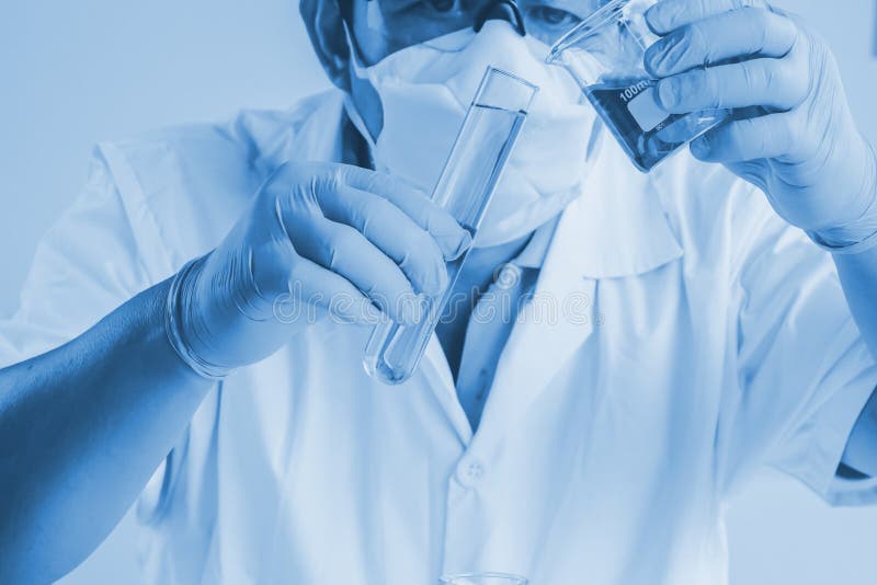 Scientist in Laboratory To Research with Test Tube , Science Concept ...