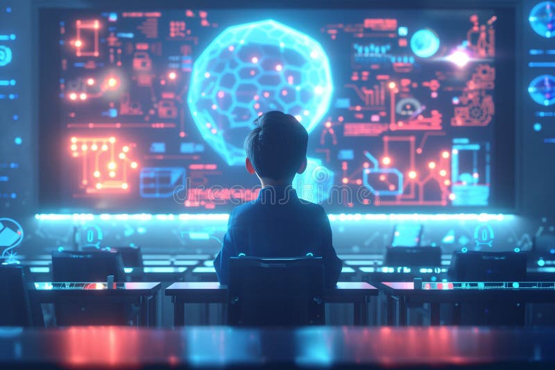 Scientist Learning in Futuristic Classroom with Holographic Cell Models ...