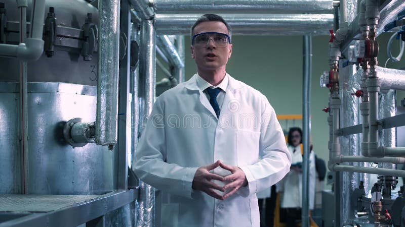 A Scientist Looking at Camera Stock Footage - Video of scientist ...