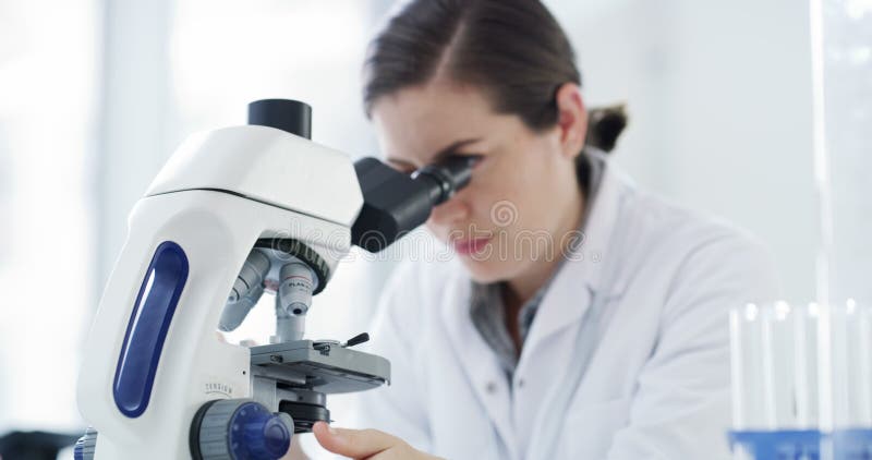 Man, Scientist and Microscope in Forensic, Analysis or Data Science for ...