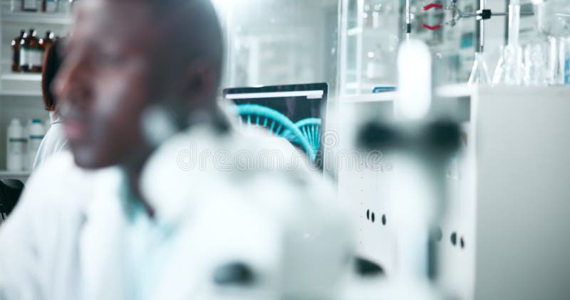 Scientist, Microscope and Lab Women with Collaboration, Research and ...