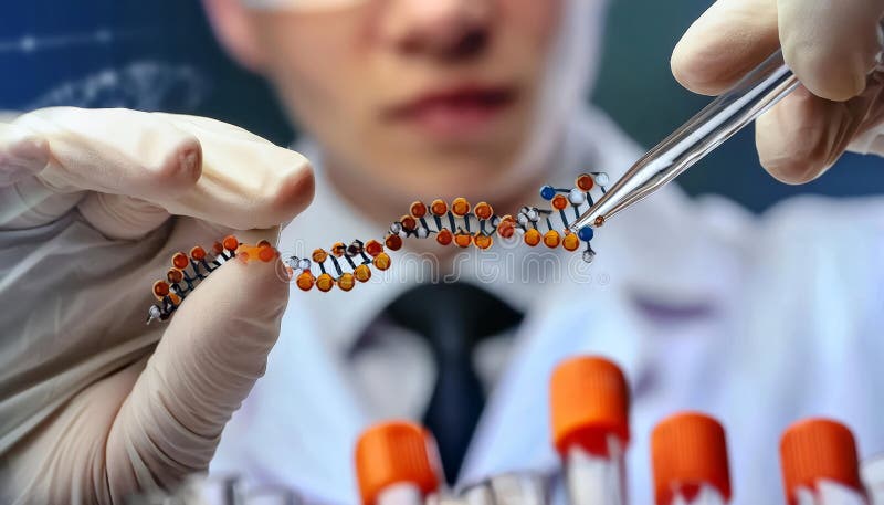 Scientist Modifying DNA Sequence in Lab , Generated by AI Stock Photo ...
