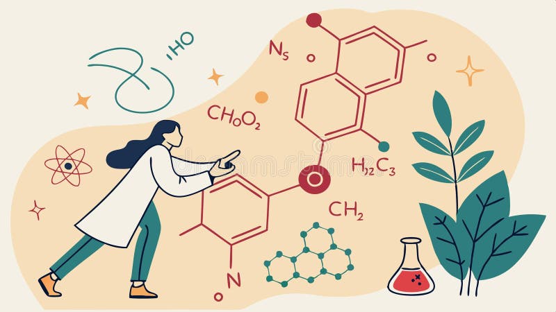 Scientist with Molecules, Chemistry Research and Scientific Study ...
