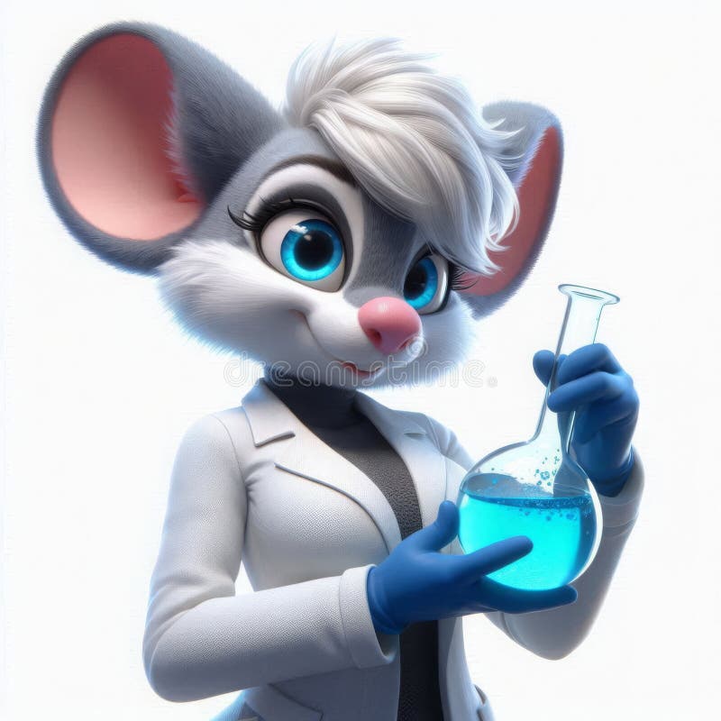 Mouse Fursona in Research Attire Stock Illustration - Illustration of ...