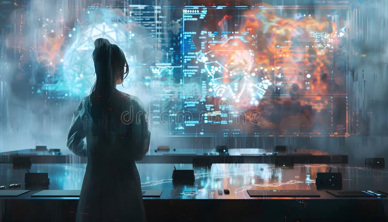 Scientist Presenting Breakthrough Research in a Polished Conference ...