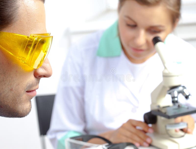 Lab microscope stock image. Image of discover, laboratory - 24529555
