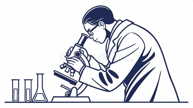 Scientist Reading Document Vector, Lab Research, Science Paperwork ...