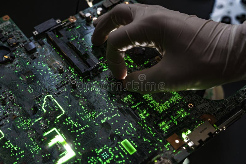 Micro Electronic Manufacturing Equipment Stock Image - Image of ...
