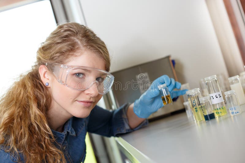 Scientist Research in a Lab Environment Stock Image - Image of looking ...