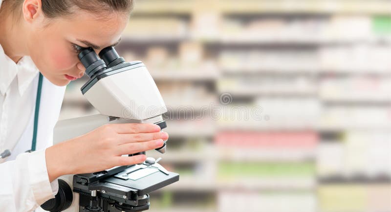 Scientist Researcher Uses Microscope in Laboratory Stock Photo - Image ... Scientist Researcher Uses Microscope in Laboratory Stock Photo - Image ...