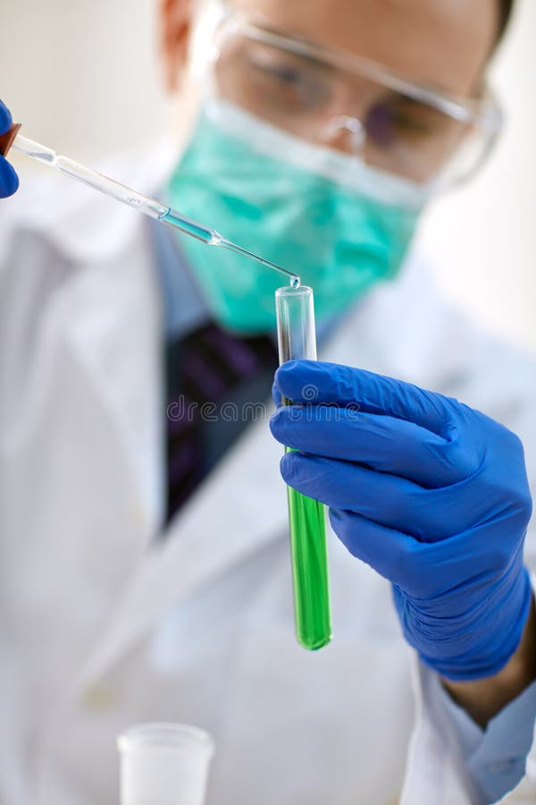 Scientist Researching in the Laboratory Stock Image - Image of carrying ...