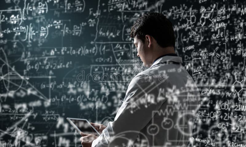 Scientist with tablet stock photo. Image of doctor, scientist - 202143554