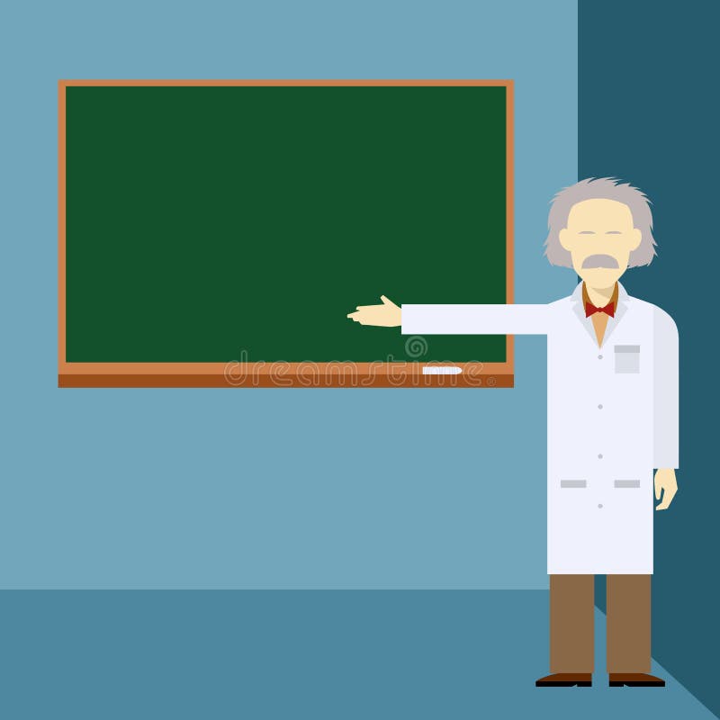 Scientist and school board stock vector. Illustration of science - 51794407