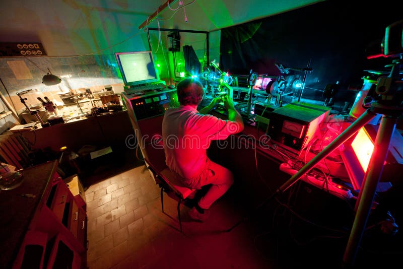 Scientist Engaged in Research in His Lab Stock Image - Image of ...