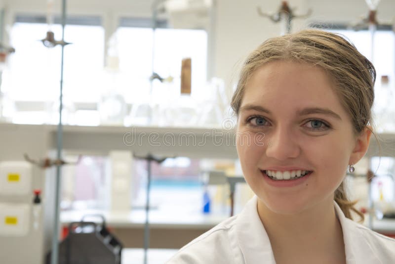 Scientist Student are Working in Laboratory Stock Image - Image of ...