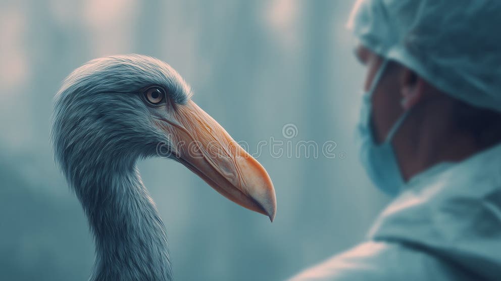 A Scientist Studies the Features of a Resurrected Extinct Bird ...
