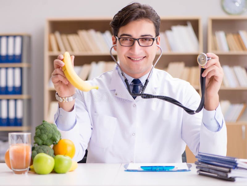 Scientist Studying Nutrition in Various Food Stock Photo - Image of ...