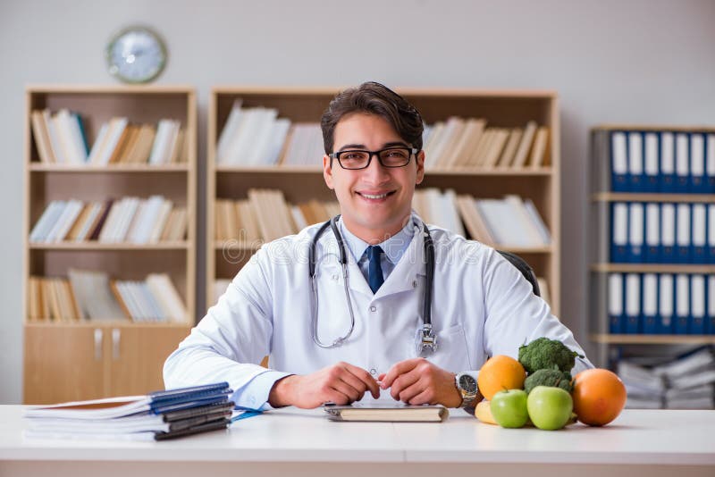 The Scientist Studying Nutrition in Various Food Stock Photo - Image of ...