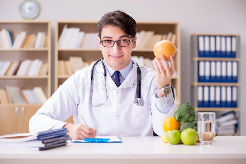 The Scientist Studying Nutrition in Various Food Stock Image - Image of ...