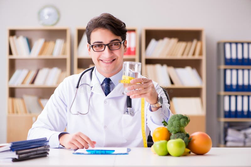 The Scientist Studying Nutrition in Various Food Stock Photo - Image of ...