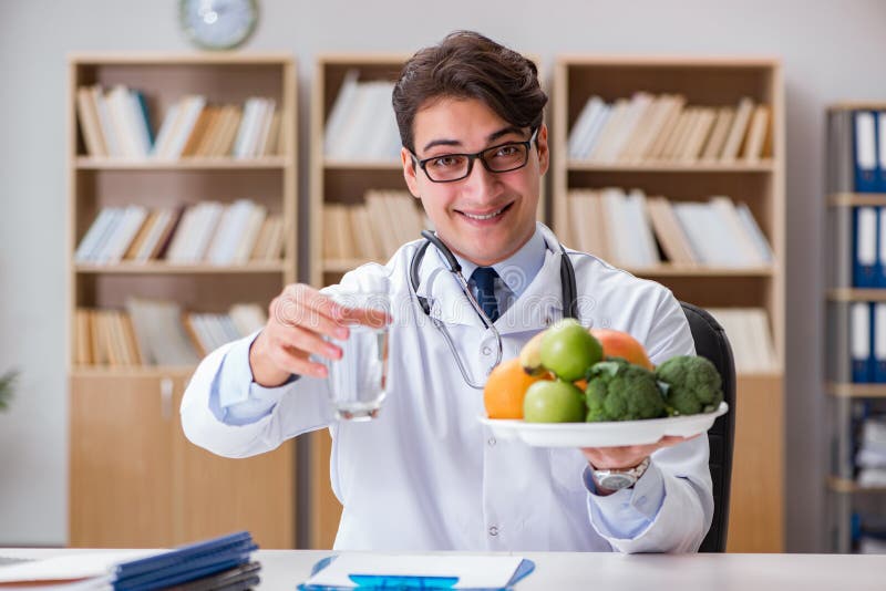The Scientist Studying Nutrition in Various Food Stock Image - Image of ...
