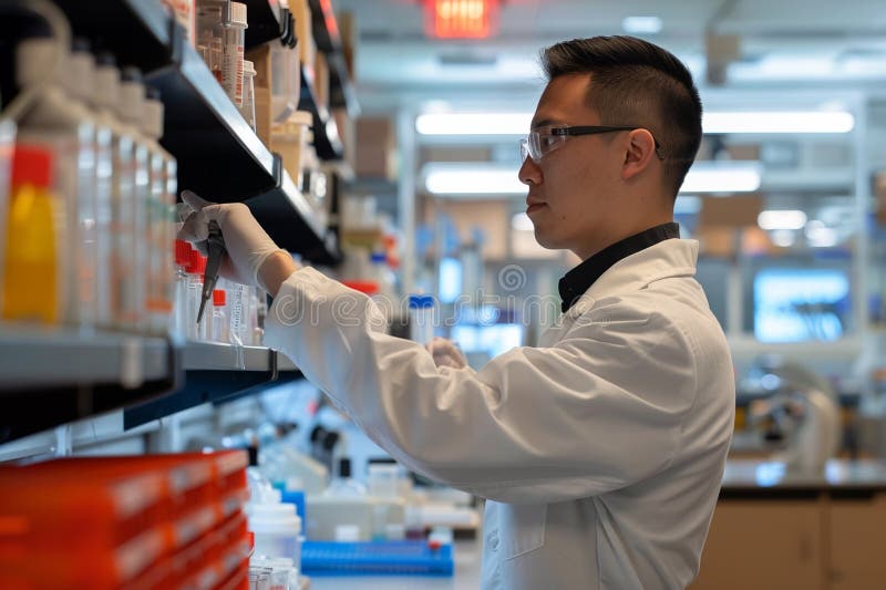 A Scientist Studying Organ Regeneration in a Bioengineering Lab ...