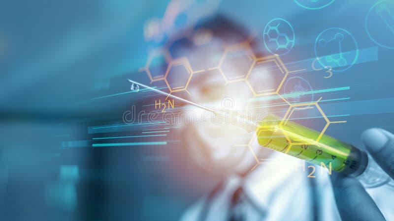 Scientist with Syringe and Onion Stock Photo - Image of biotechnology ...