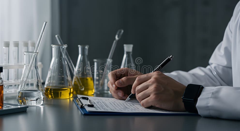 Scientist Taking Notes Stock Illustrations – 166 Scientist Taking Notes ...