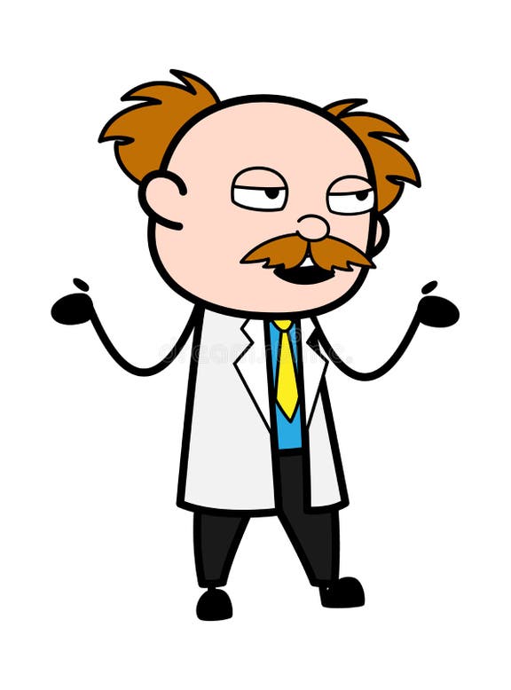 Scientist Talking Cartoon stock illustration. Illustration of talking ...