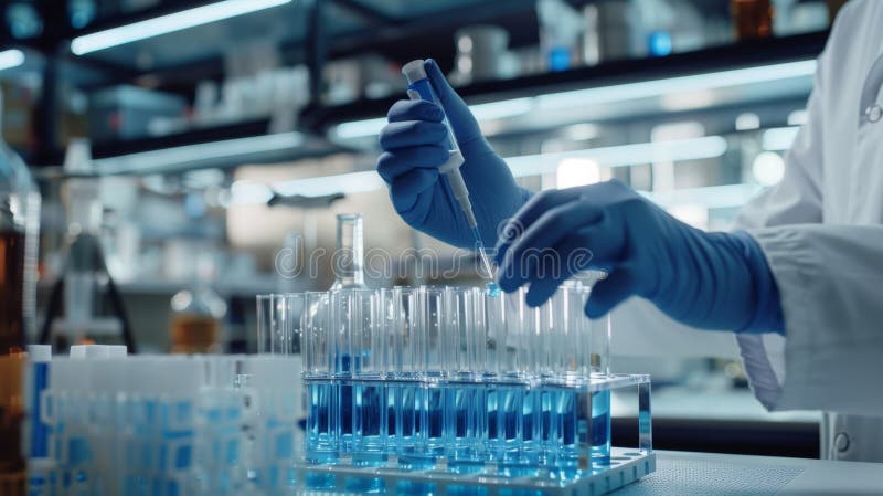 The Scientist in Laboratory.AI Generated Image Stock Photo - Image of ...