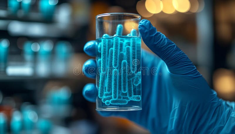 Scientist Using Microscope in Medical Laboratory Vector Stock ...