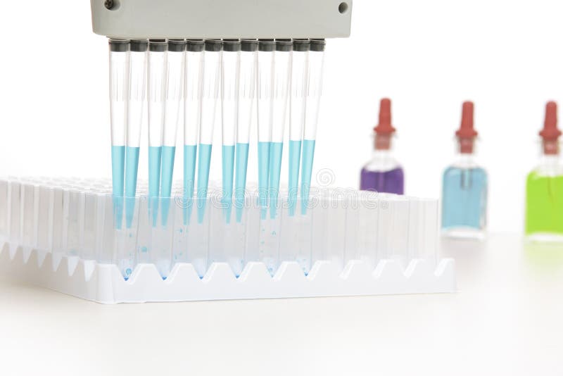 Scientist Using Pipette in Research Stock Photo - Image of electronic ...