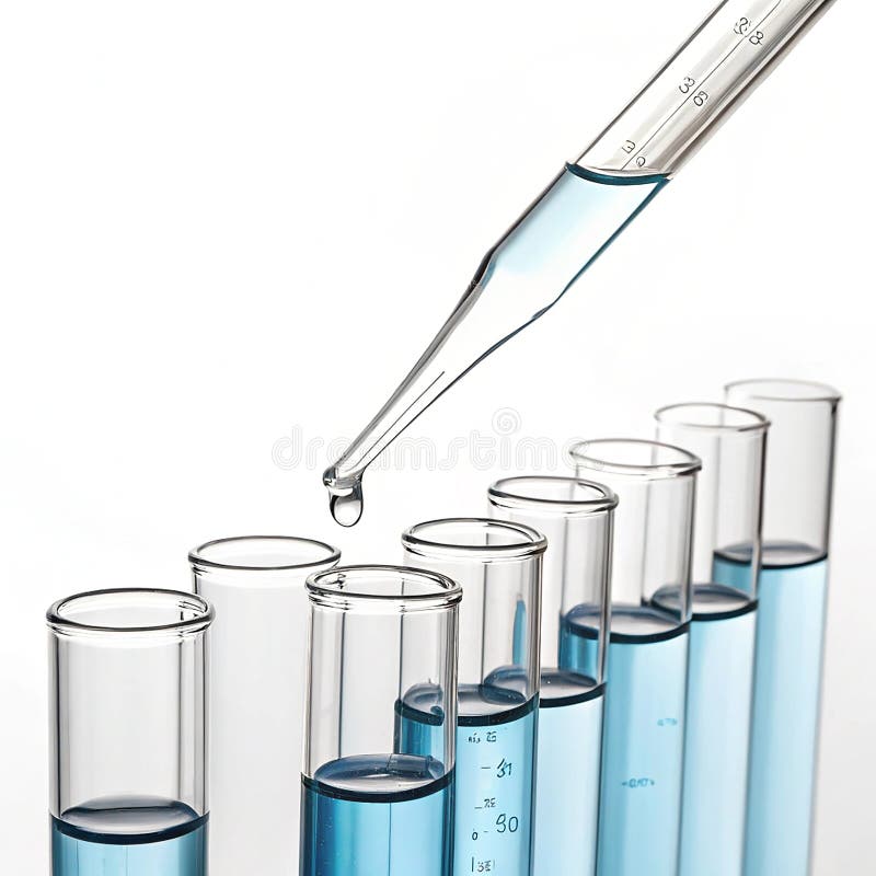Pipette Transferring Liquid between Test Tubes Stock Illustration ...