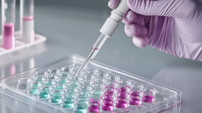 A Scientist Using a Pipette To Transfer Liquids in a Laboratory Setting ...