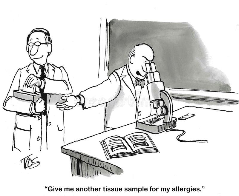 Scientist is Using the Wrong Tissue Samples Stock Illustration ...