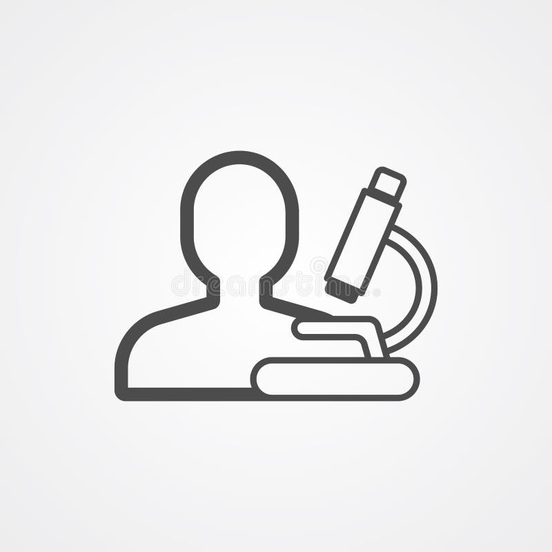 Scientist Vector Icon Sign Symbol Stock Vector - Illustration of ...