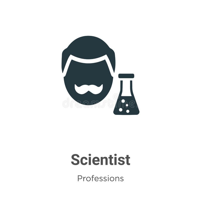 Scientist Vector Icon Sign Symbol Stock Vector - Illustration of ...