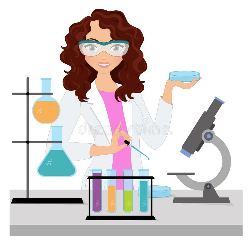 Female Scientist Clipart Free