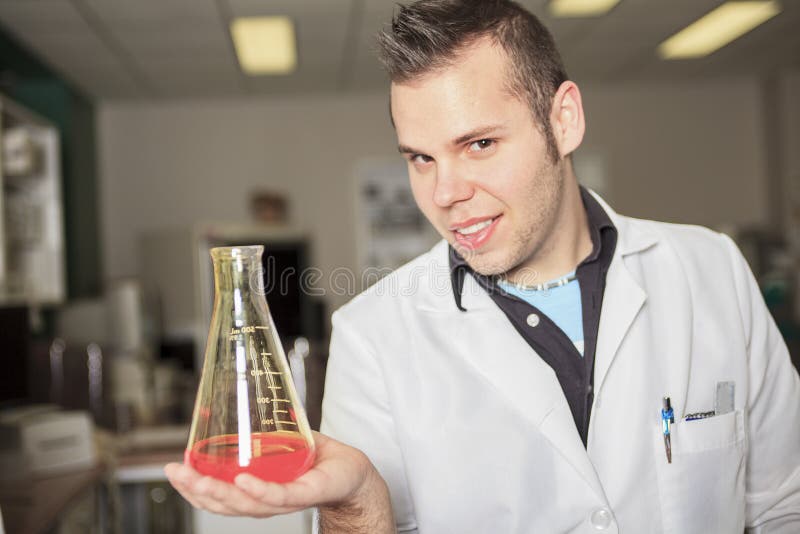 Scientist at Work in a Laboratory Stock Photo - Image of clinical ...